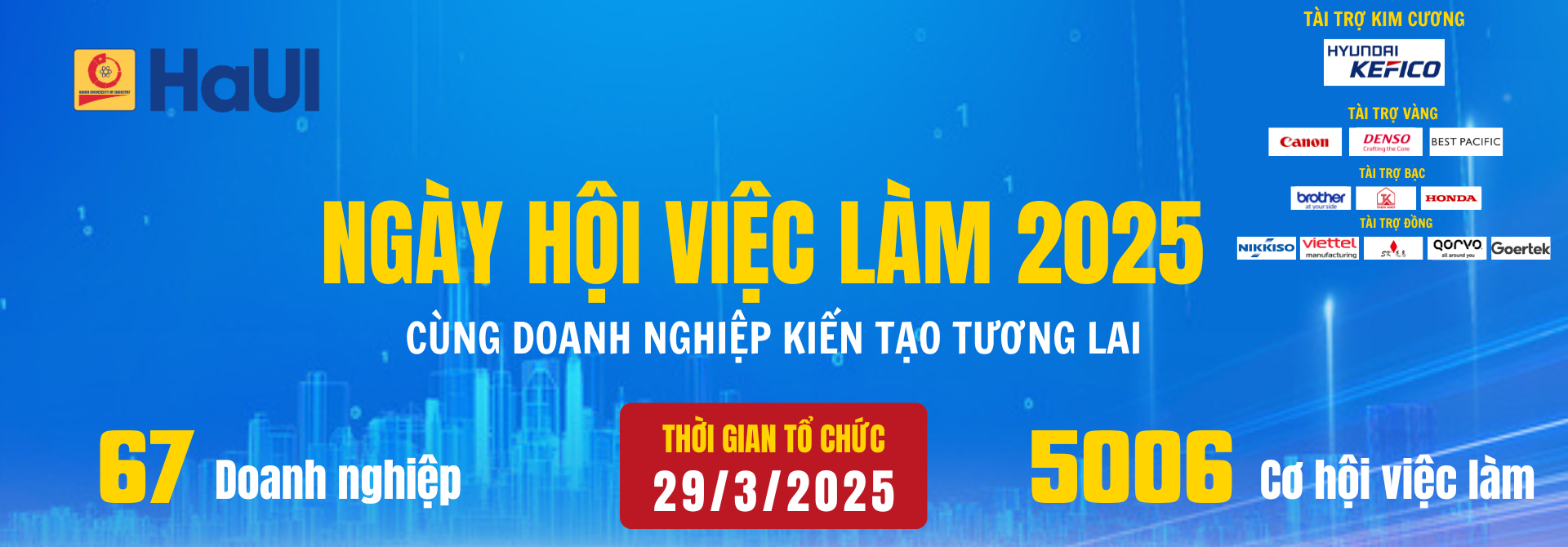 CỔNG NGÀY HỘI VIỆC LÀM HaUI 2025